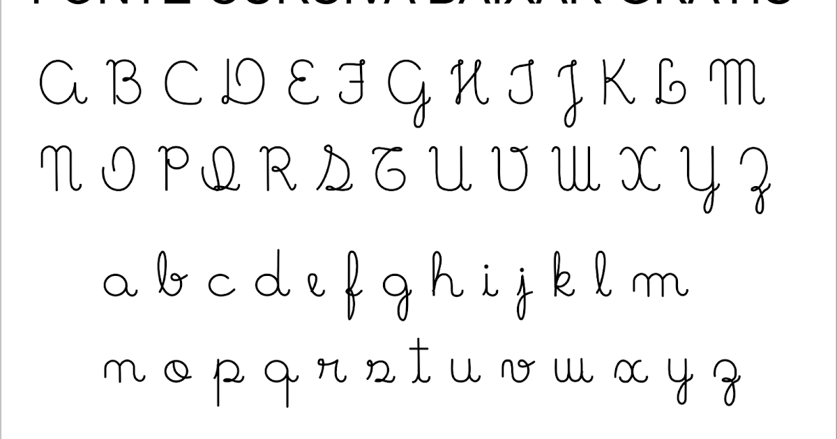 Abecedario caligrafia cursiva para imprimir Alfabeto cursivo