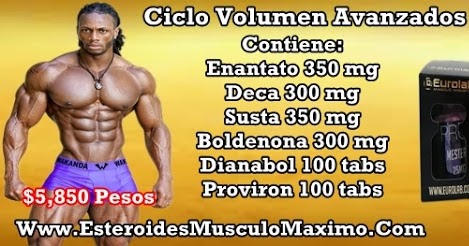 Ciclo de Volumen Avanzados - Precio ( $5,850 Pesos ) Eurolab | Esteroides Musculo
