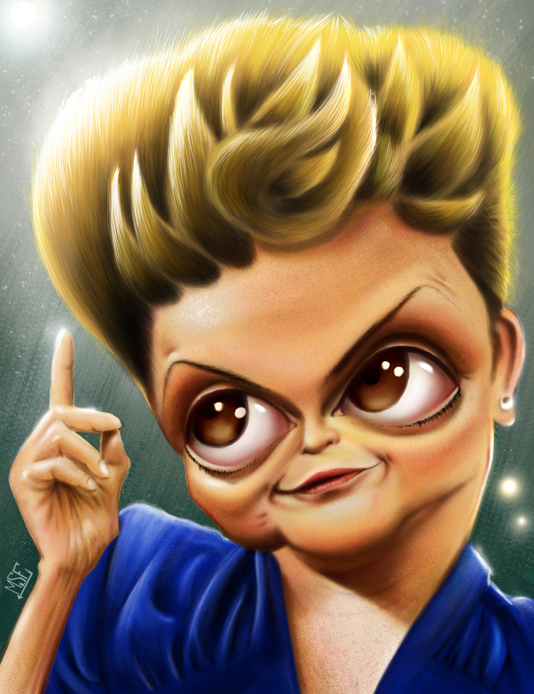 Marcos Ferreira: Dilma Rousseff Caricatura