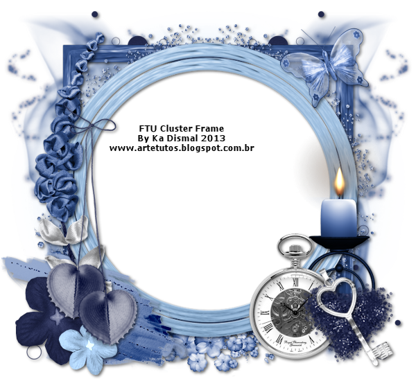 Art e Tutos: Blue Angelic (PTU) - Com Cluster Frame (FTU)