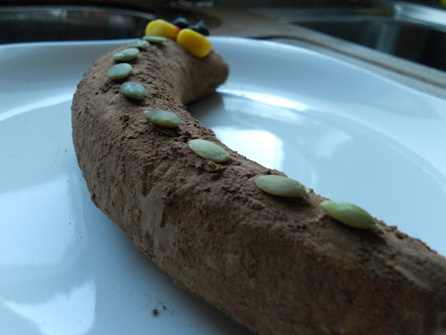 Snacking Squirrel: Chocolate Banana Snake Snack