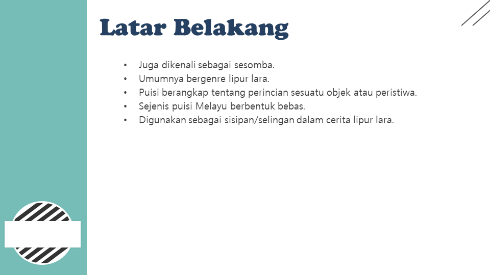 Talibun dan Nyanyian Kanak-kanak