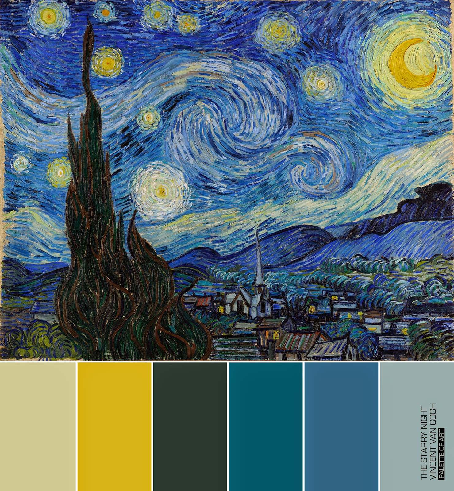 Creativity Design Art - Arte y diseño: Palette - "Starry Night" by ...