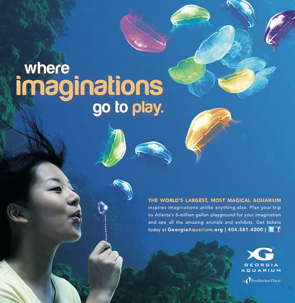 American Popular Culture: AD of Georgia Aquarium by Lutao Dong