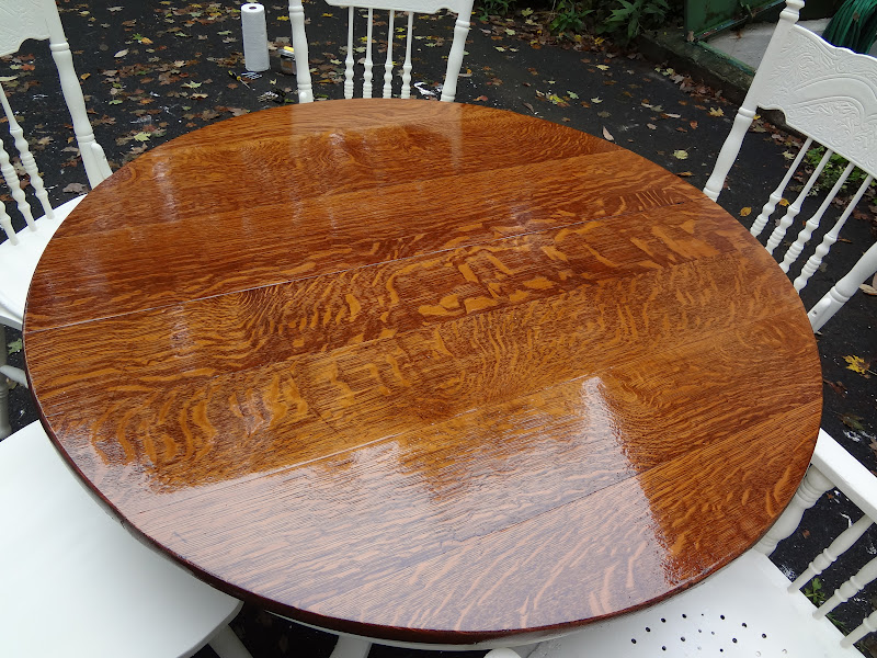 Heir and Space: Tiger Oak Dining Set