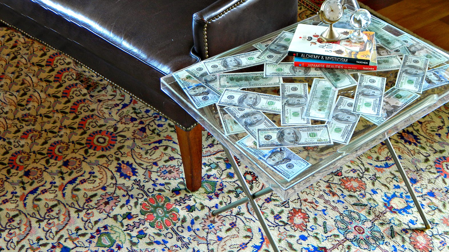Mark Montano: Lucite Money Table DIY