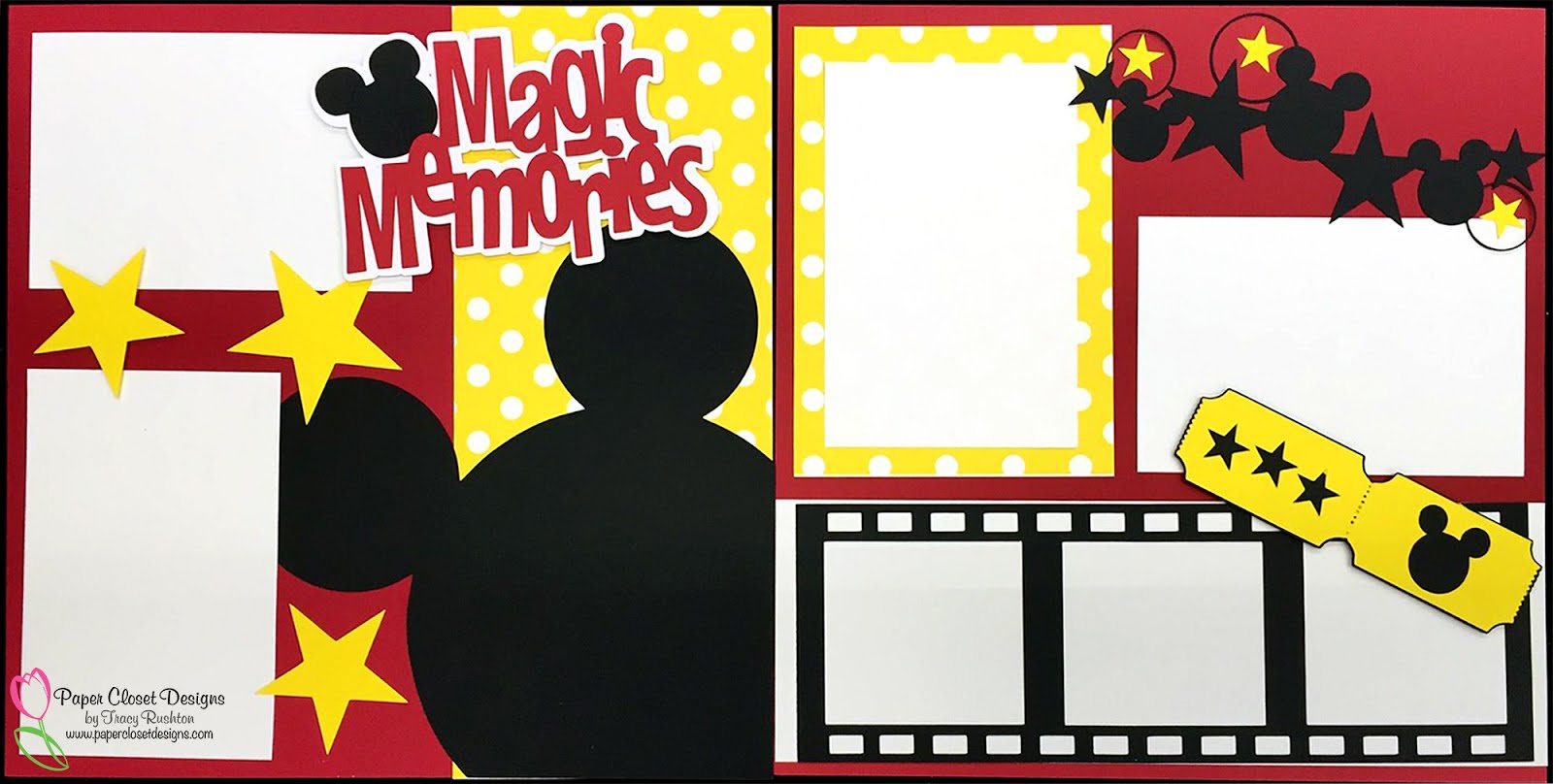 Magic Memories Two Page Layout - Paper Closet Designs