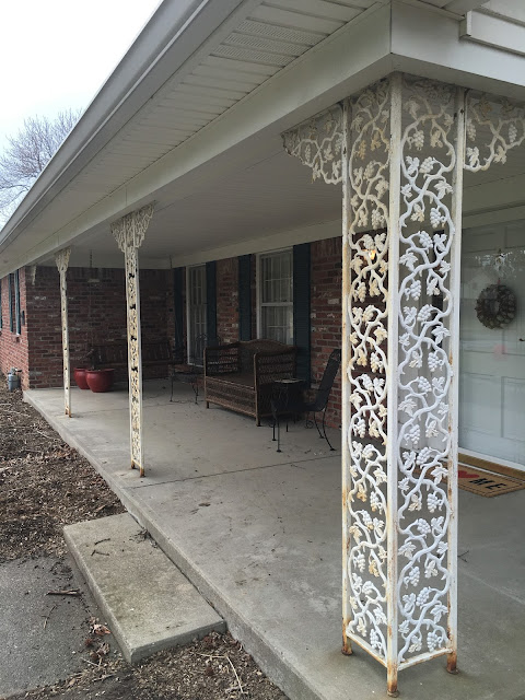 Casa Williams: Updating Our Front Porch with 6"x6" Rough Cedar Posts