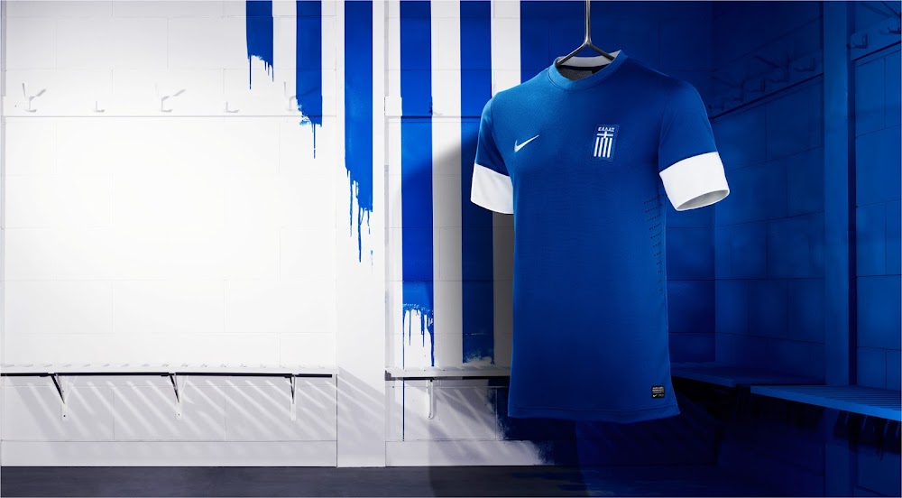 Greece 2013 Nike Home + Away Kits Released - Footy Headlines