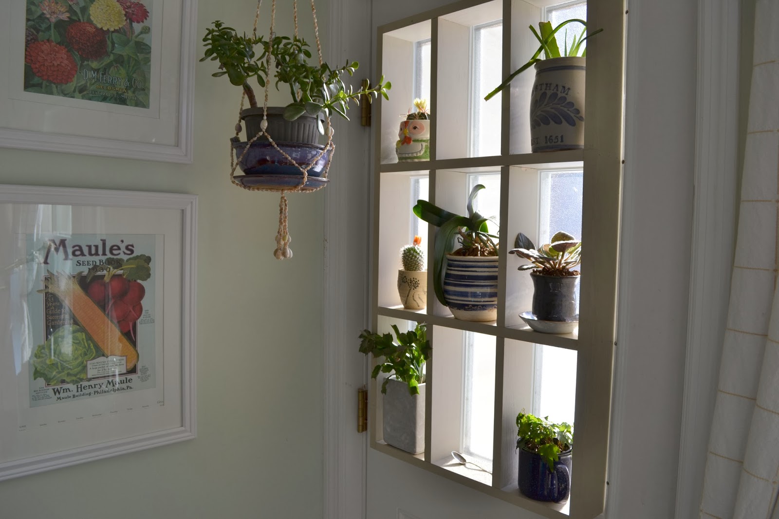 Attic Lace: Snow Day Project: Window Plant-Cubby