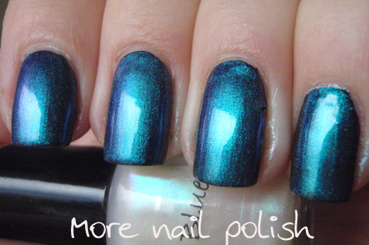 Rona Caribbean Blue pigment custom polish