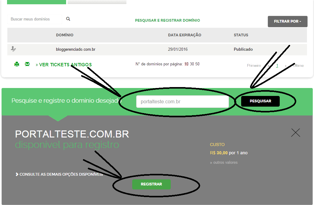 registro.br no Blogger - Compra e configuração de domínio | BLOG GERENCIADO