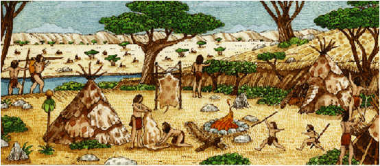 historia universal: LOS PRIMEROS POBLADORES