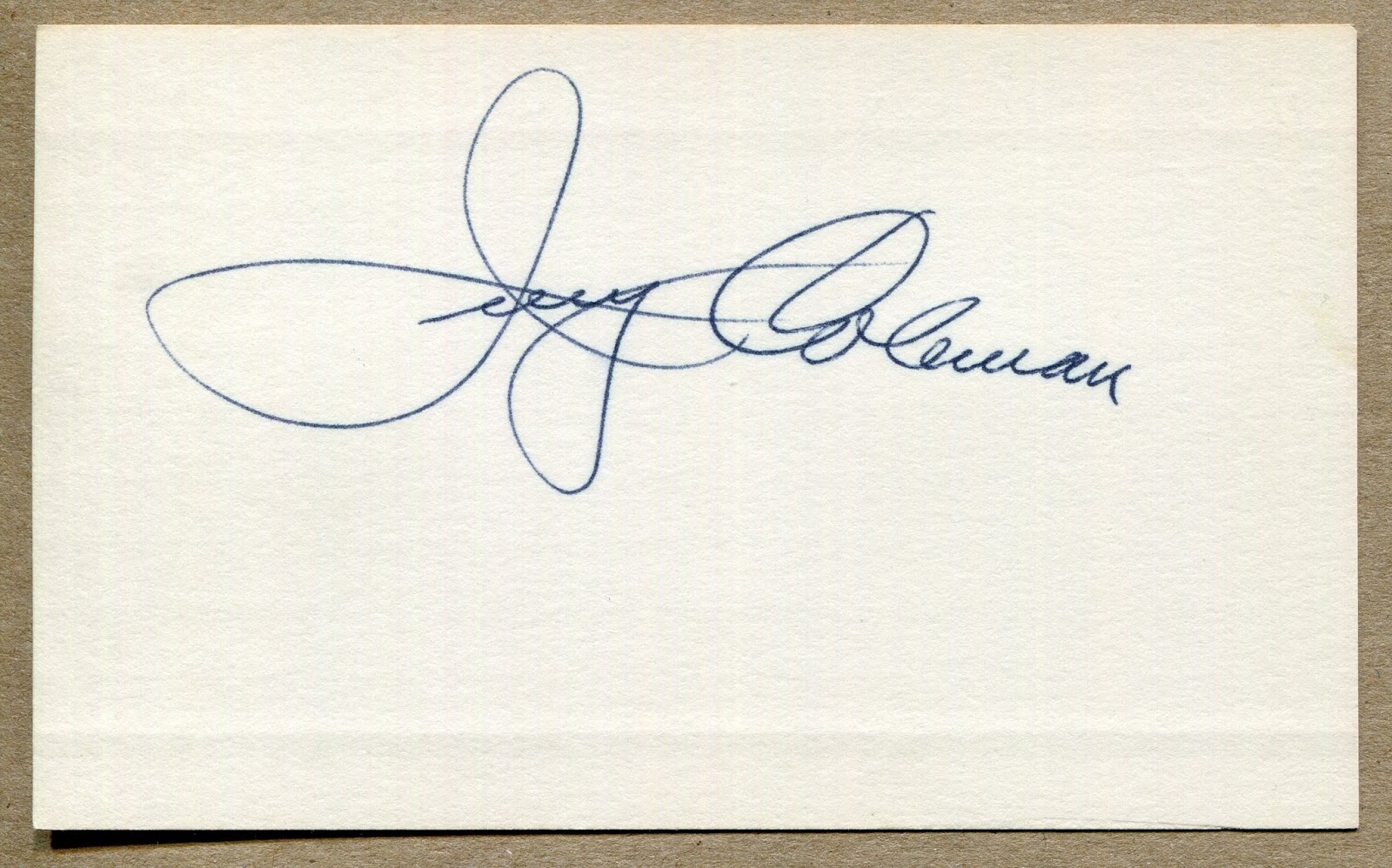 Autograph Archive: #11 - Jerry Coleman
