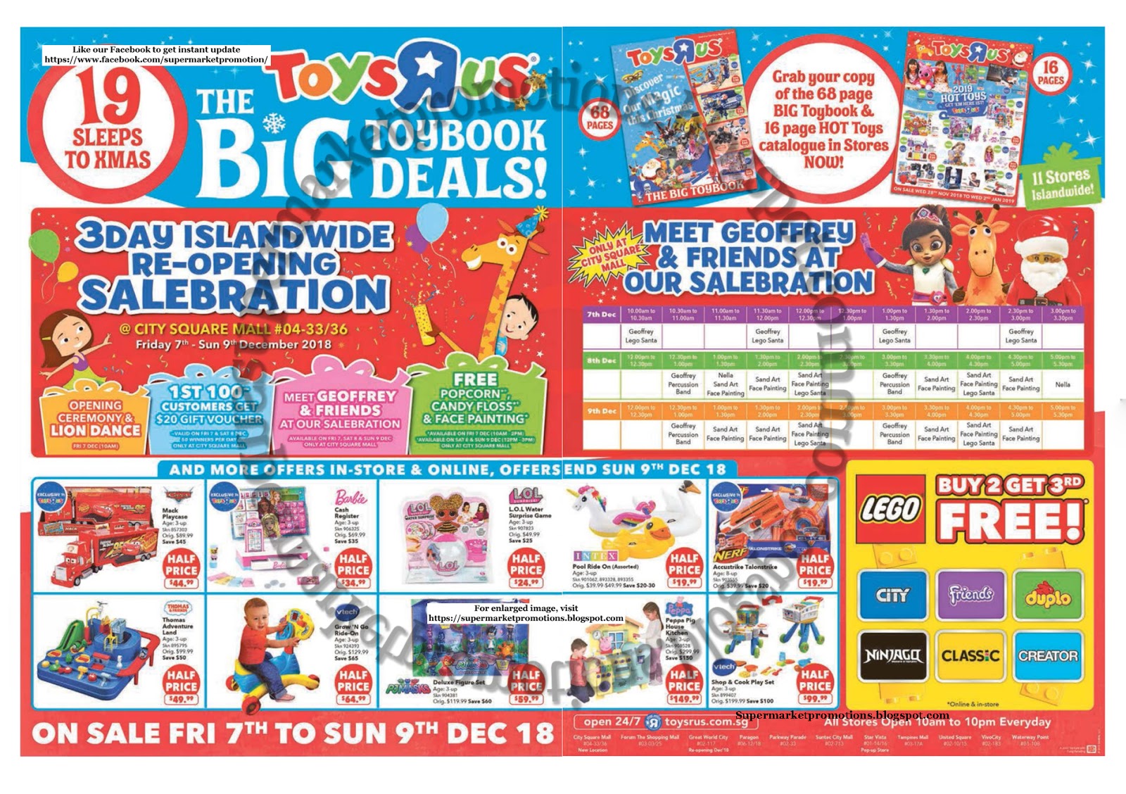 Toys R Us Sale 07 - 09 December 2018 ~ Supermarket Promotions