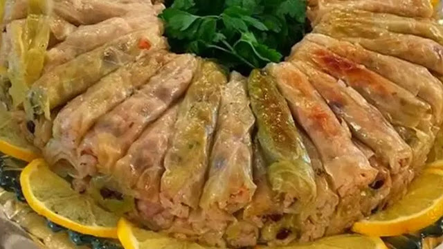 Malfouf Stuffed Cabbage - Malfouf Recipe | Arabic Food Recipes