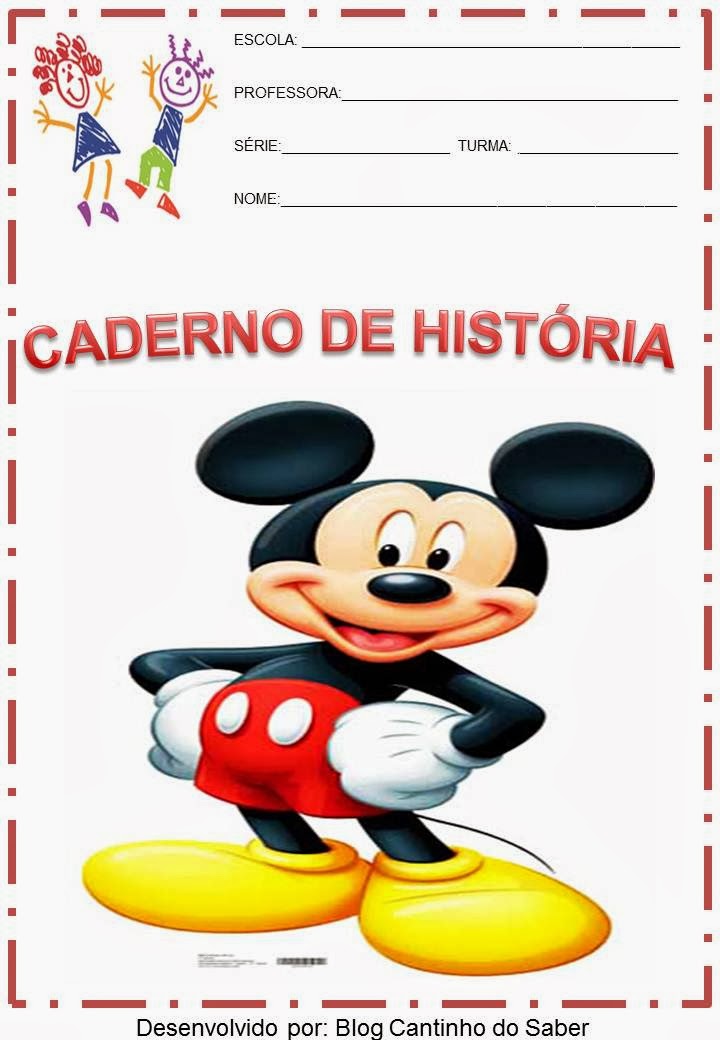 Educar X: Capas para caderno de história