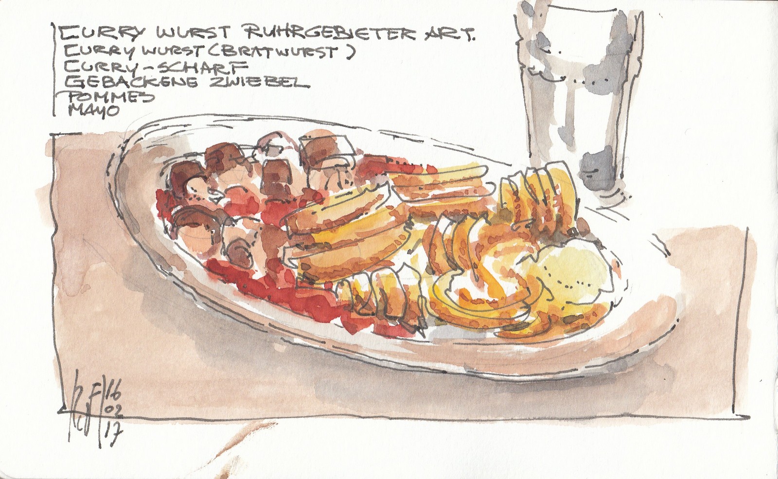 rene fijten sketches: Curry Wurst
