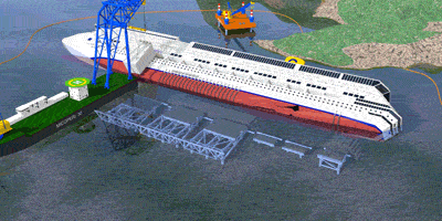 Removal method of Costa Concordia