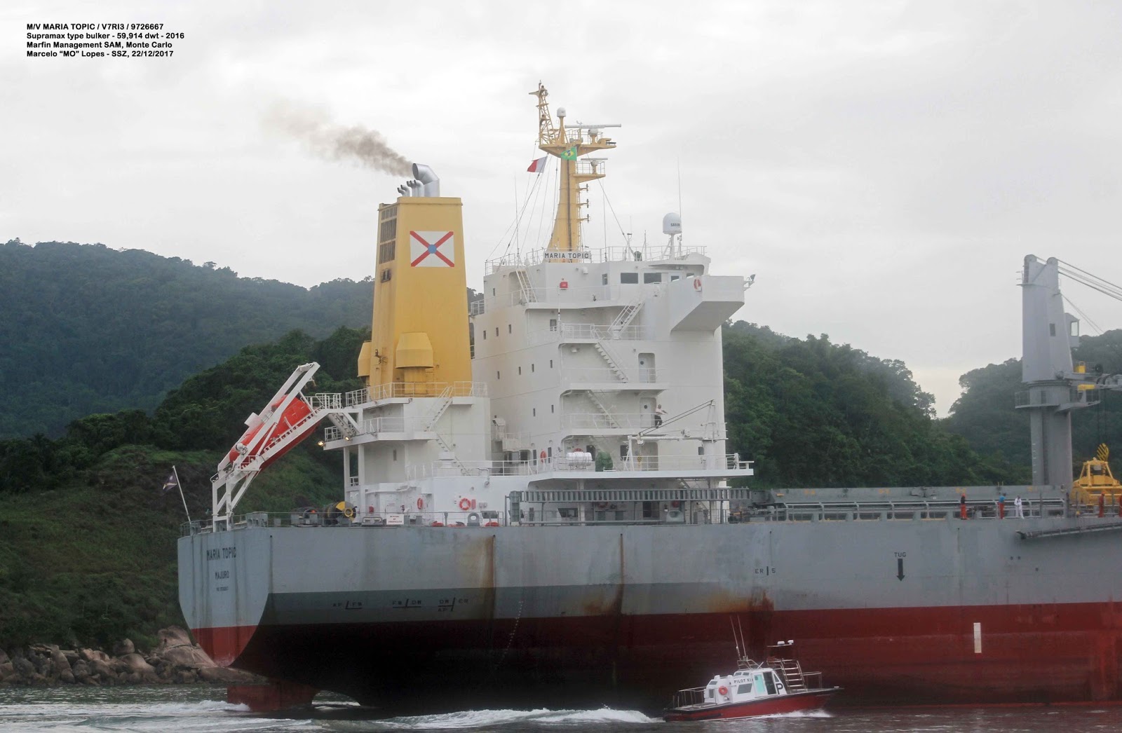 Santos Shiplovers: M/V Maria Topic / V7RI3, Owned by Marfin Management ...