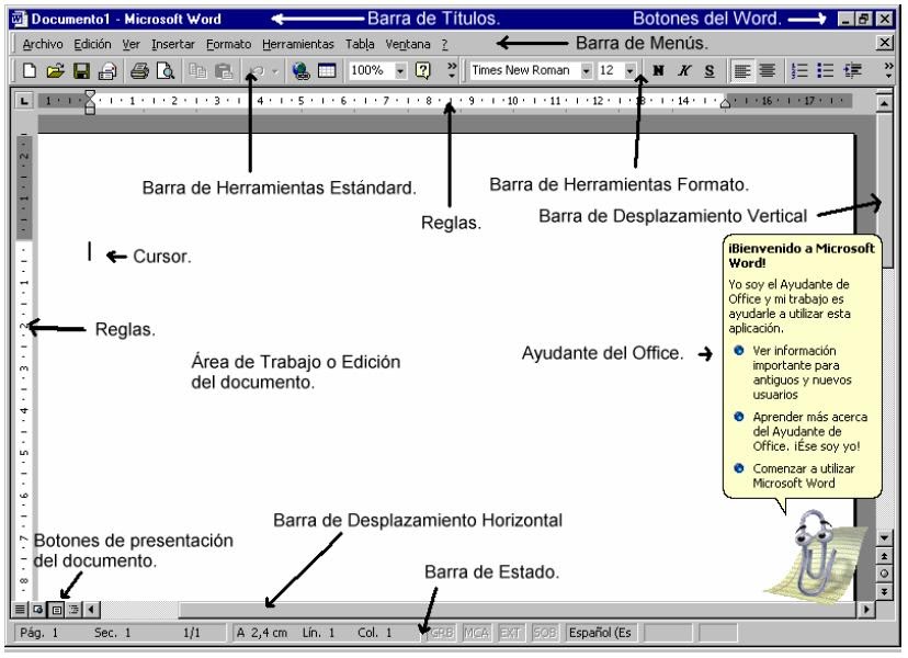 Profe: LA VENTANA DE WORD 1° (ES)