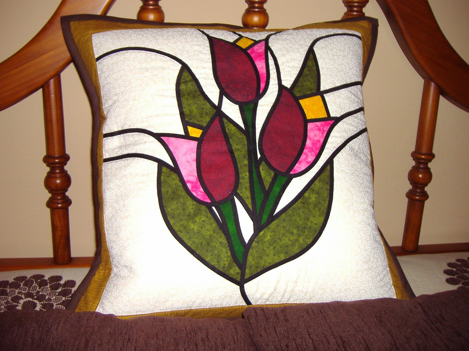 Entretelas y patchwork: Técnica Vidriera