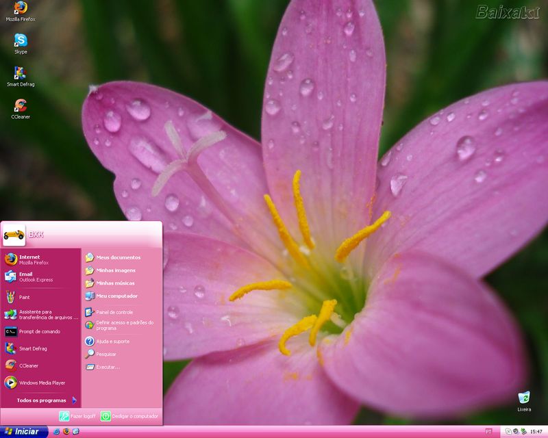 Closet da Aline: Temas Rosa Windows... Muito Fofo