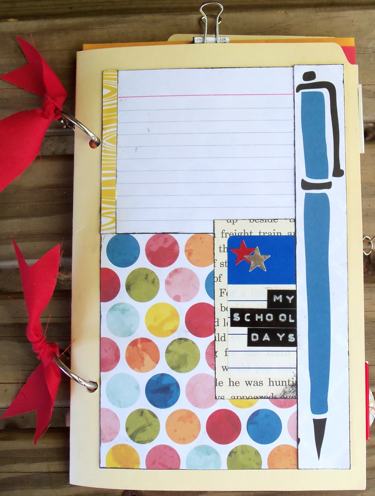 Back to school with a school themed album from Live Love Scrap