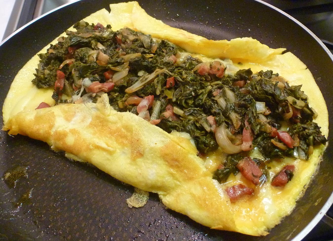 Living the life in Saint-Aignan: Omelette aux blettes