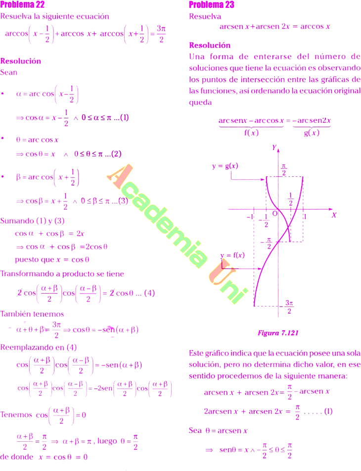 RAZONES TRIGONOMETRICAS INVERSAS RESUELTAS