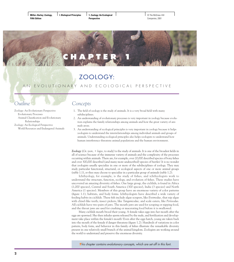 Zoology by Miller and Harley 5th edition - Online Book Shop.Pk