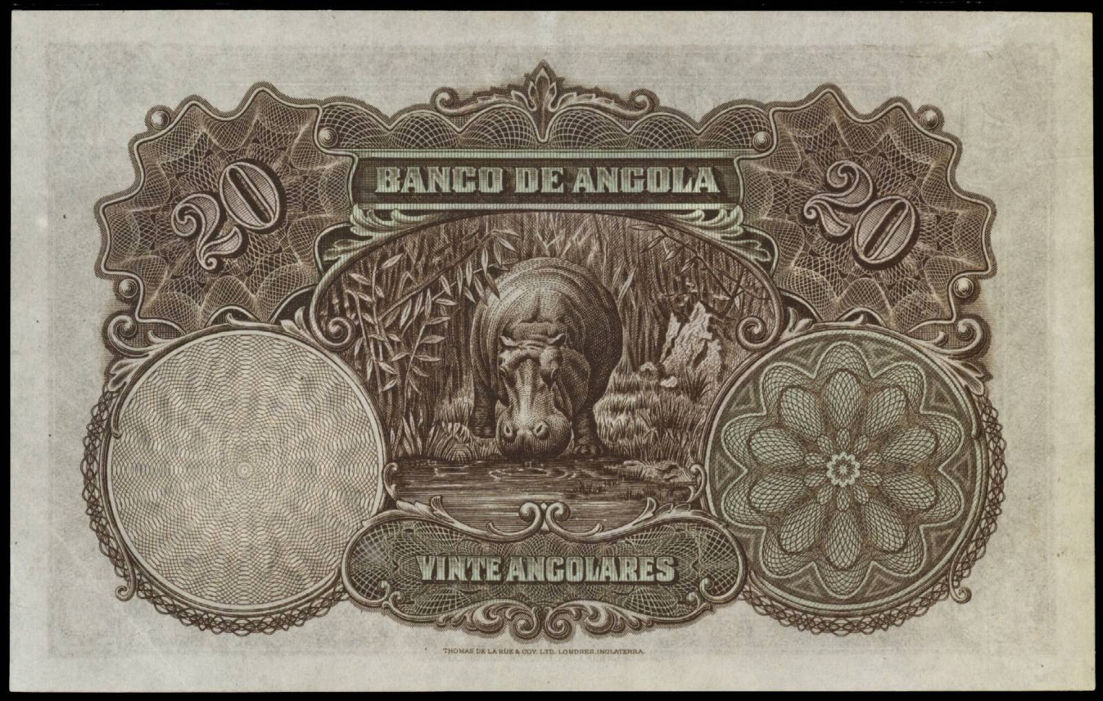 Angola 20 Angolares banknote 1927|World Banknotes & Coins Pictures ...