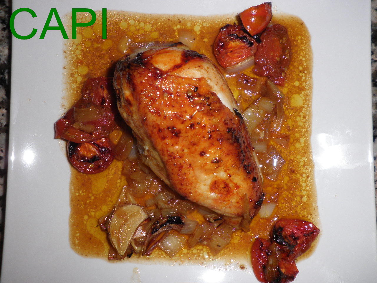 El Capitán del All i Pebre: POLLO MARINADO AL HORNO.