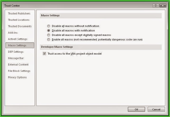 Understanding Macro Security | Excel 2007 Manual