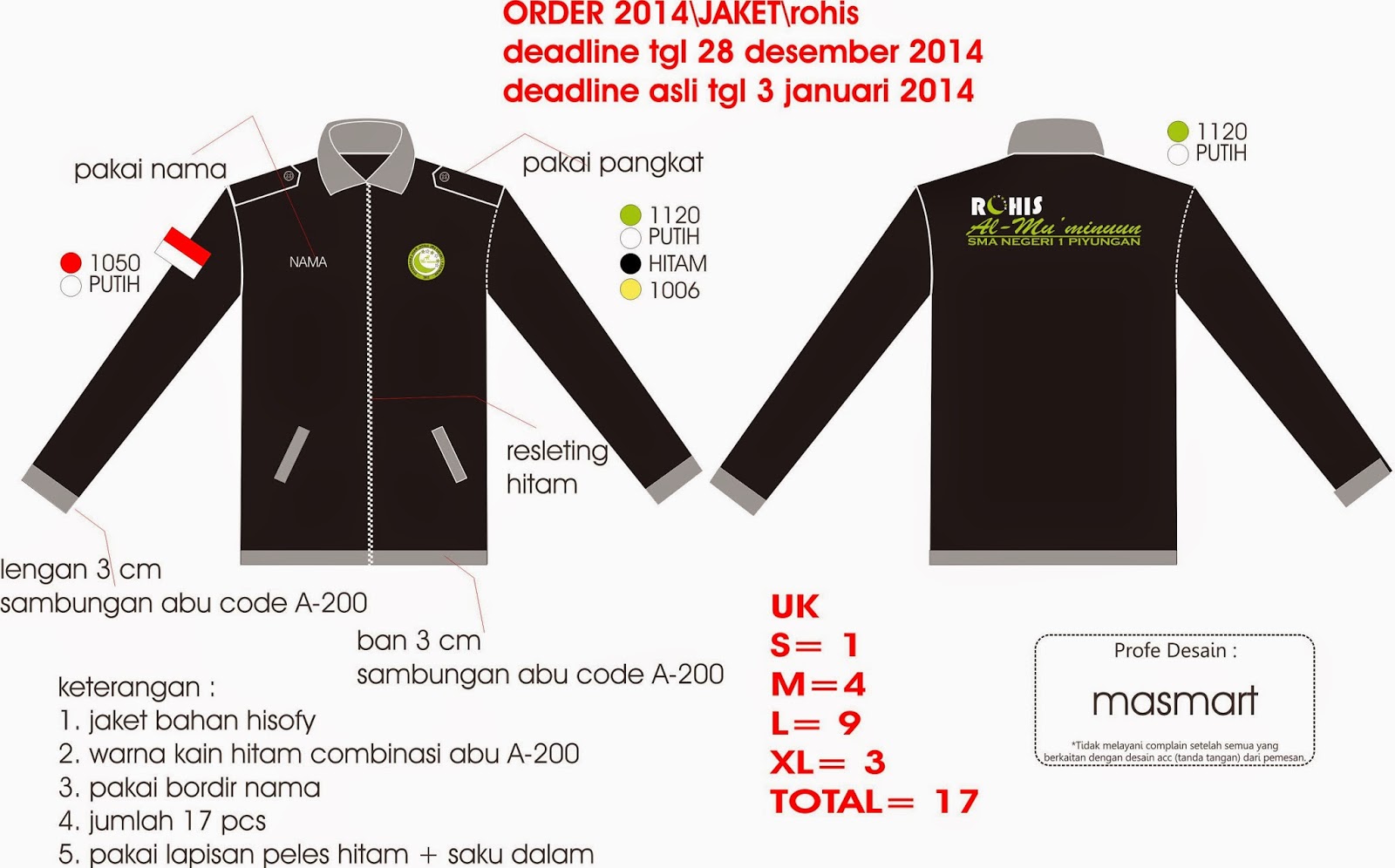 konveksi tempat bikin jaket pesan PDL PDH korsa kaos termurah dan ...