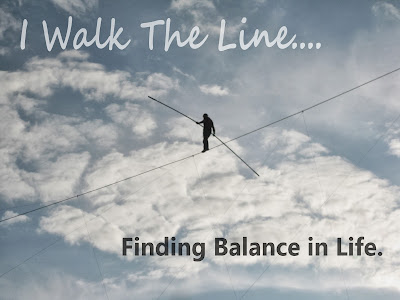 To The Rock Homeschool: I walk the line....finding the balance in life