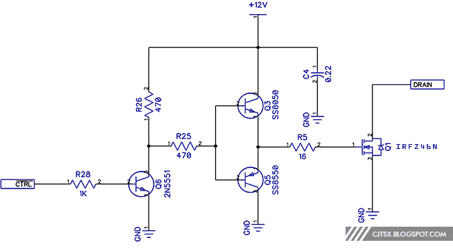 Digital Twilight: Driving MOSFET's in a cheap way