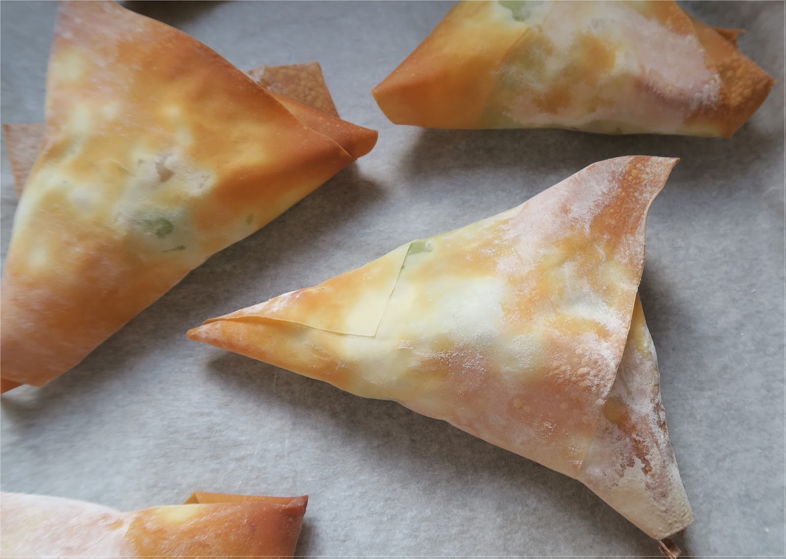 Baked Runner Bean Samosa