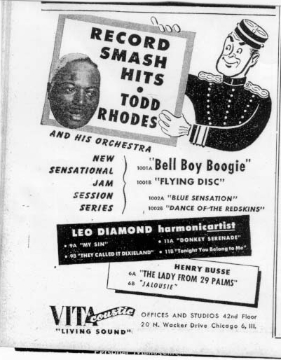 FROM THE VAULTS: Todd Rhodes born 31 August 1900