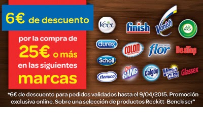 me gusta ahorrar: 6€ de descuento comprando algunas marcas