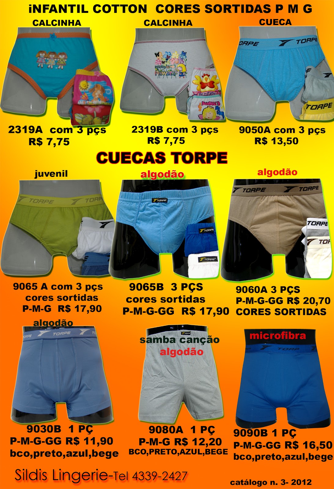 SILDIS LINGERIE: Cuecas e meias