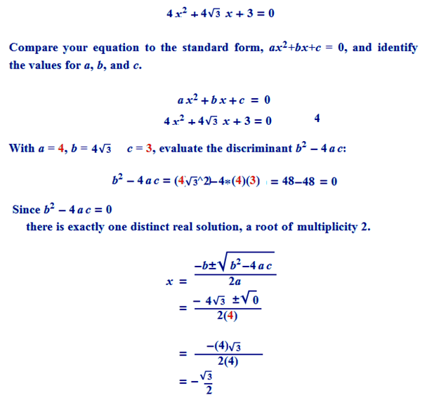 2. Find the roots of the quadratic equations given in Q.1 above by ...