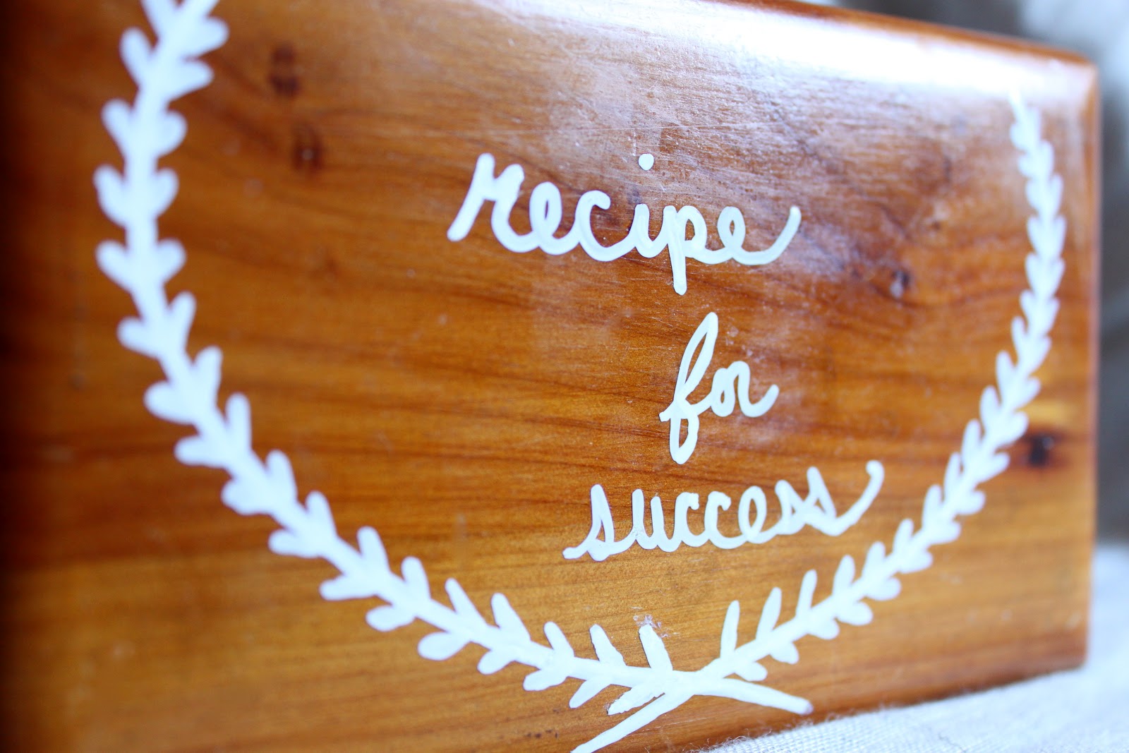 on my honor...: recipe for success
