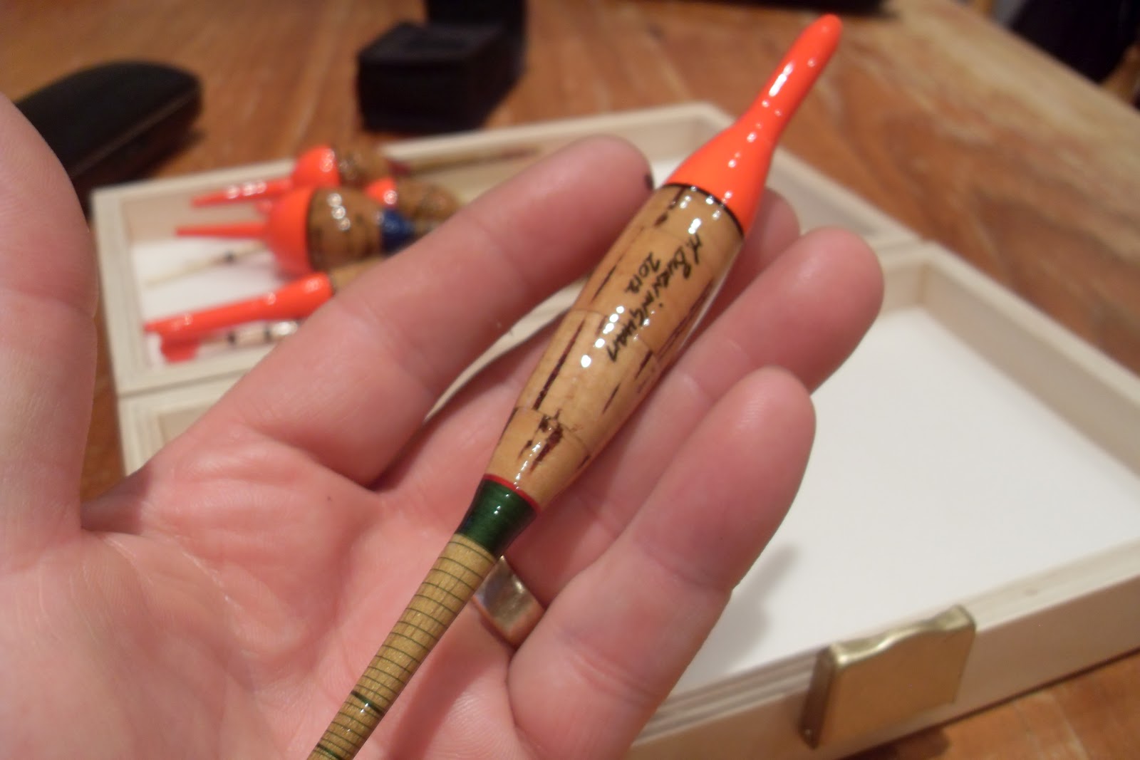 Handmade Fishing Floats by Mark Burningham.: Cork Avons and pike floats