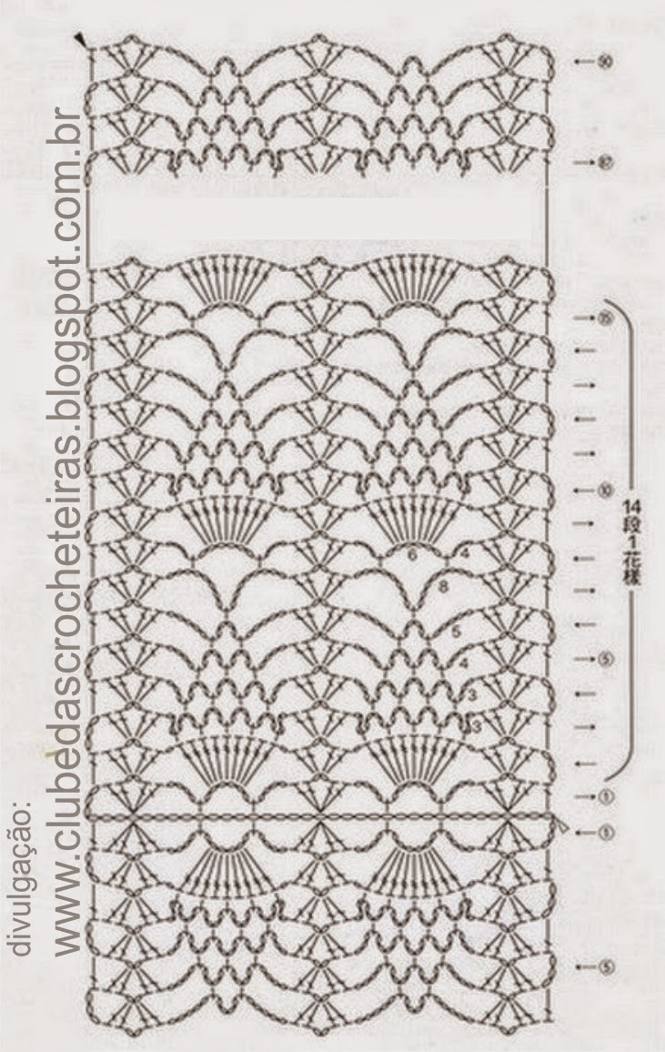 Ergahandmade: Crochet Scarf + Diagrams