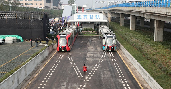 China’s Trackless Trains | Amusing Planet