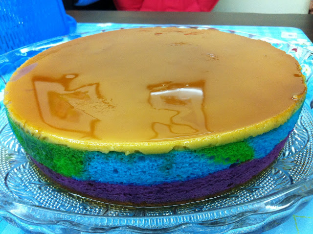 Dari Dapur Shira Shaakira: Kek Karamel Pelangi