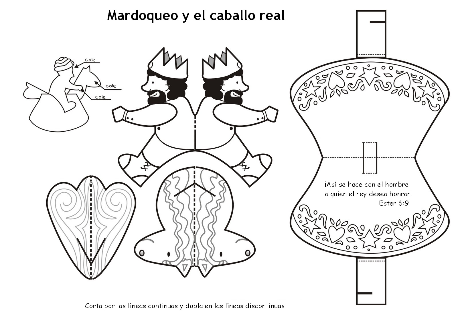 MANUALIDADES DE LA BIBLIA. LA REINA ESTER