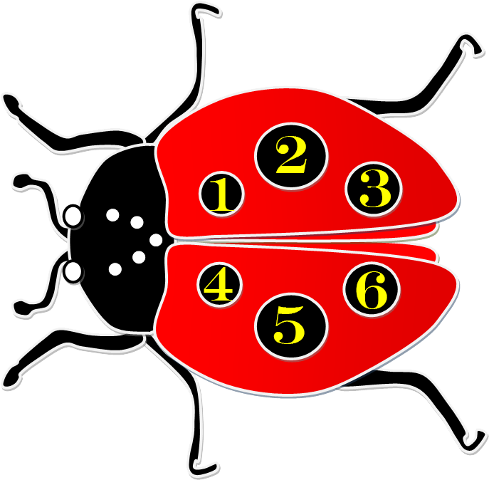 A Place For Kindergarteners: Learn to count ladybug's spots