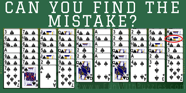 Genius Picture Riddle: Find the Mistake in the Cards